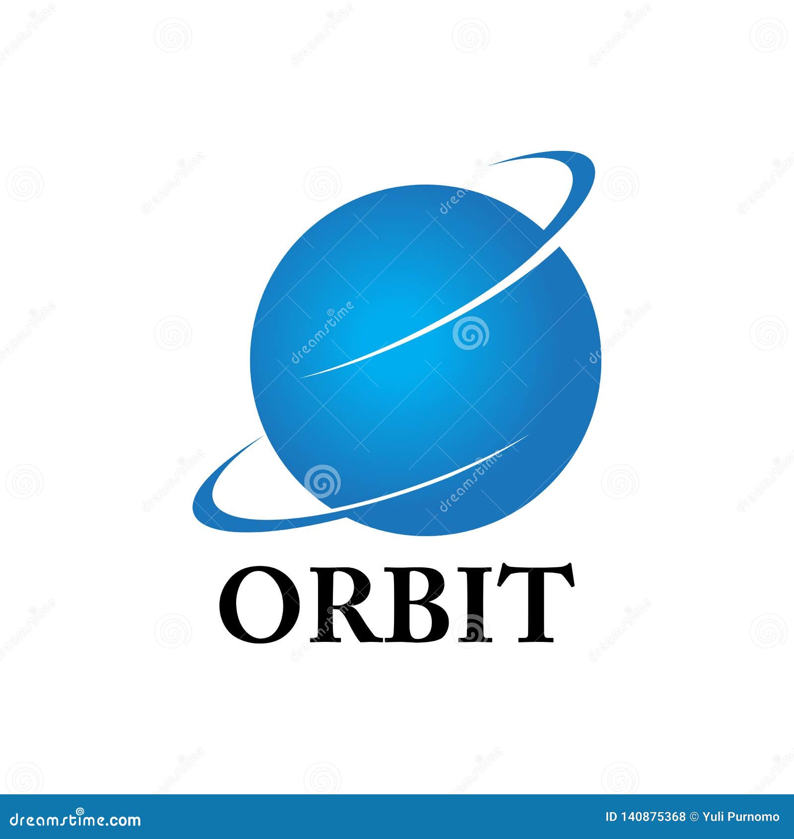 Circle Orbit Science Planet Logo Stock Vector - Illustration of orbit ...