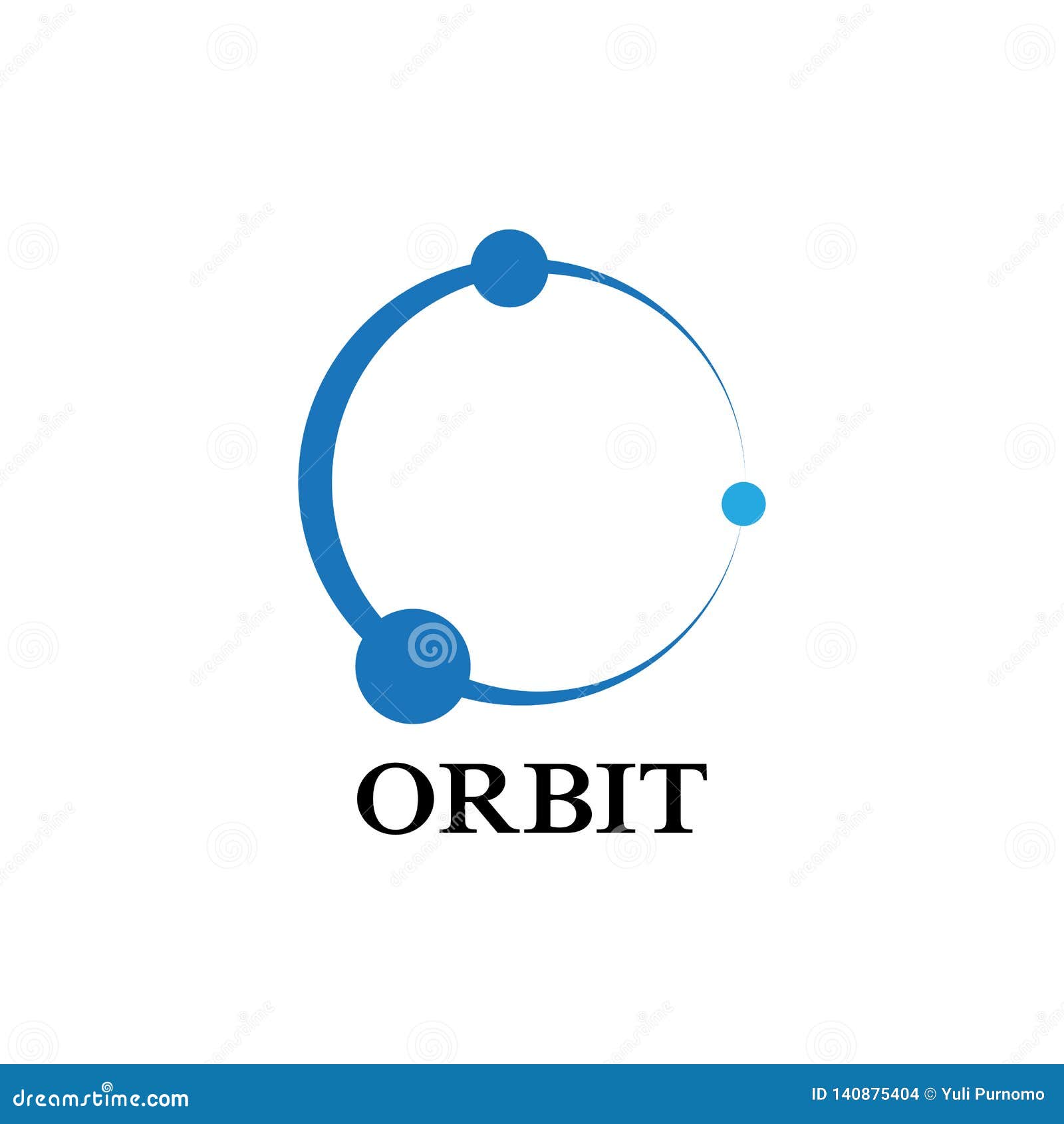 Circle Orbit Science Planet Logo Stock Vector - Illustration of ...