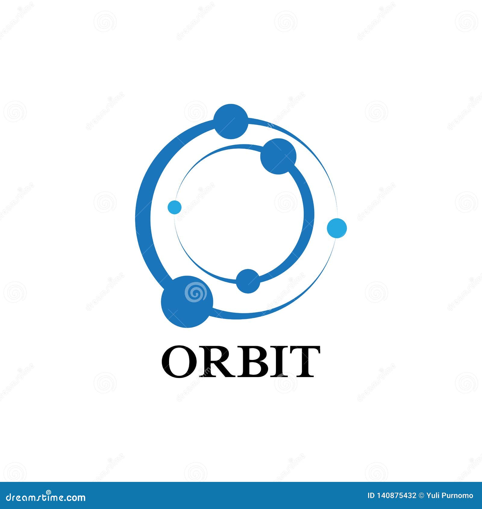 Circle Orbit Planet Logo Concept Design. Symbol Graphic Template ...