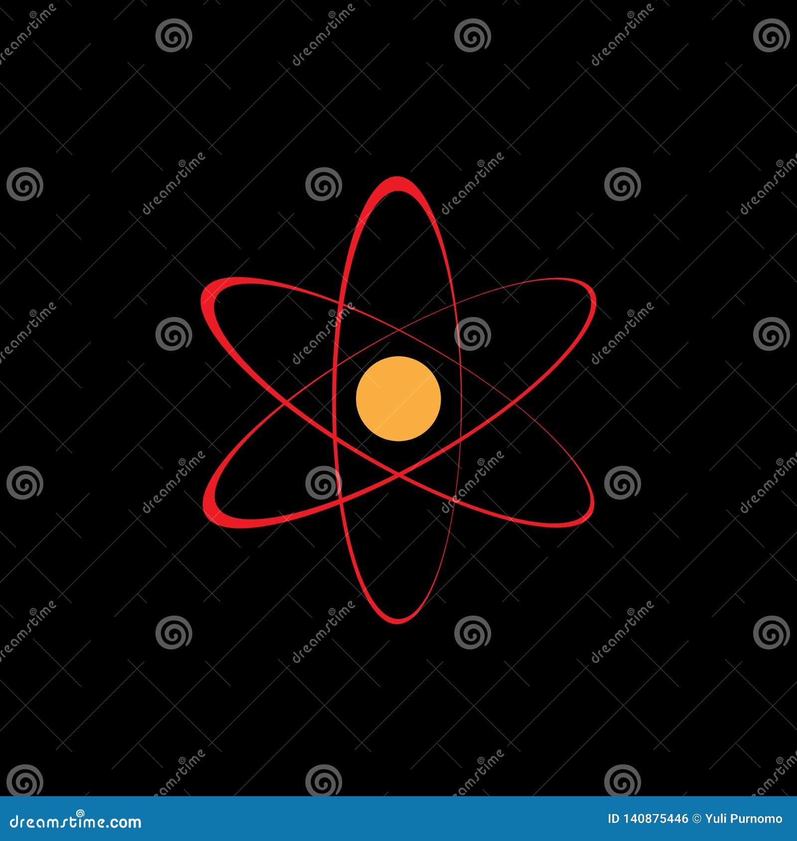 Circle Orbit Science Planet Logo Stock Vector - Illustration of star ...