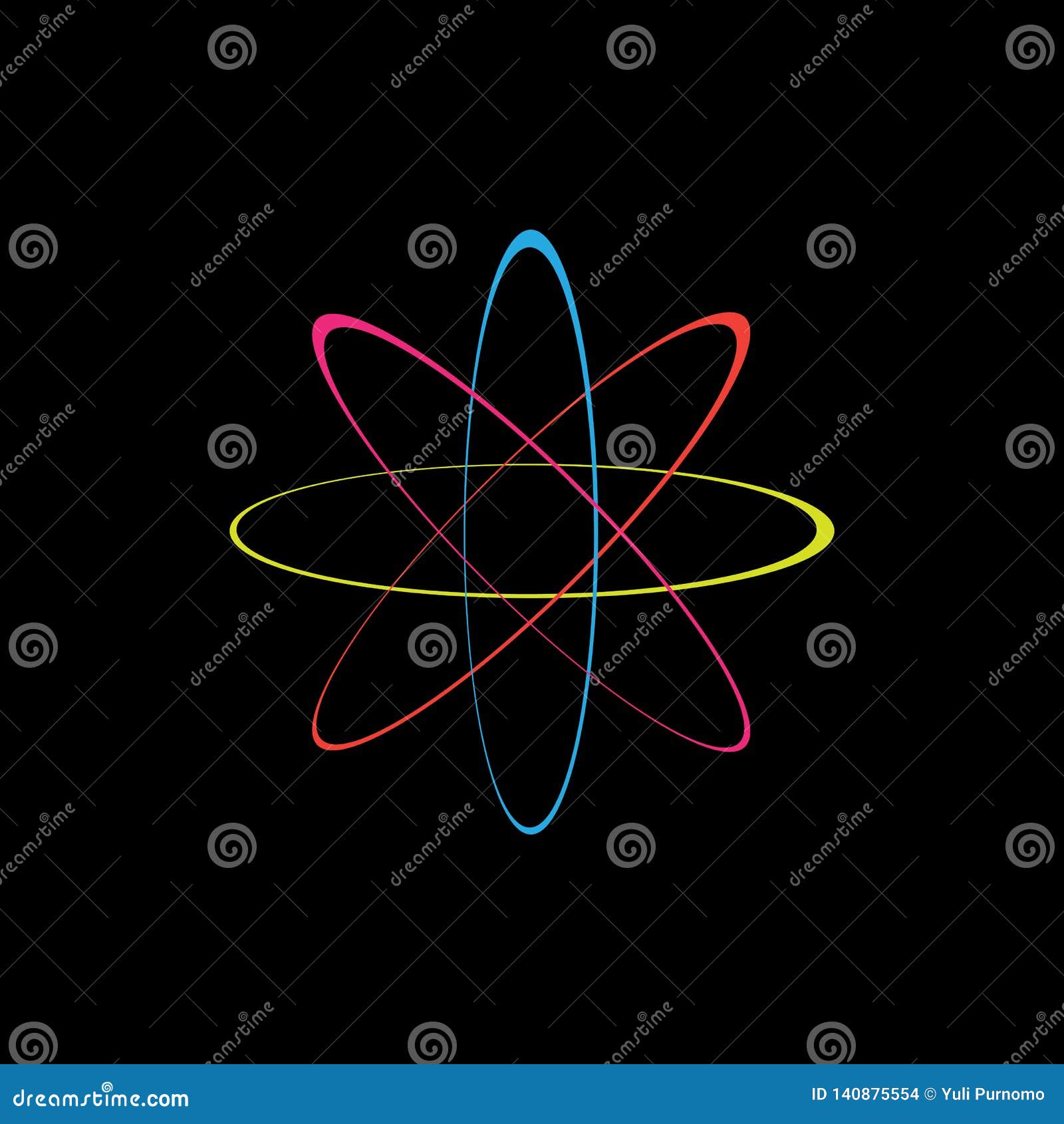 Circle Orbit Planet Logo Concept Design. Symbol Graphic Template ...