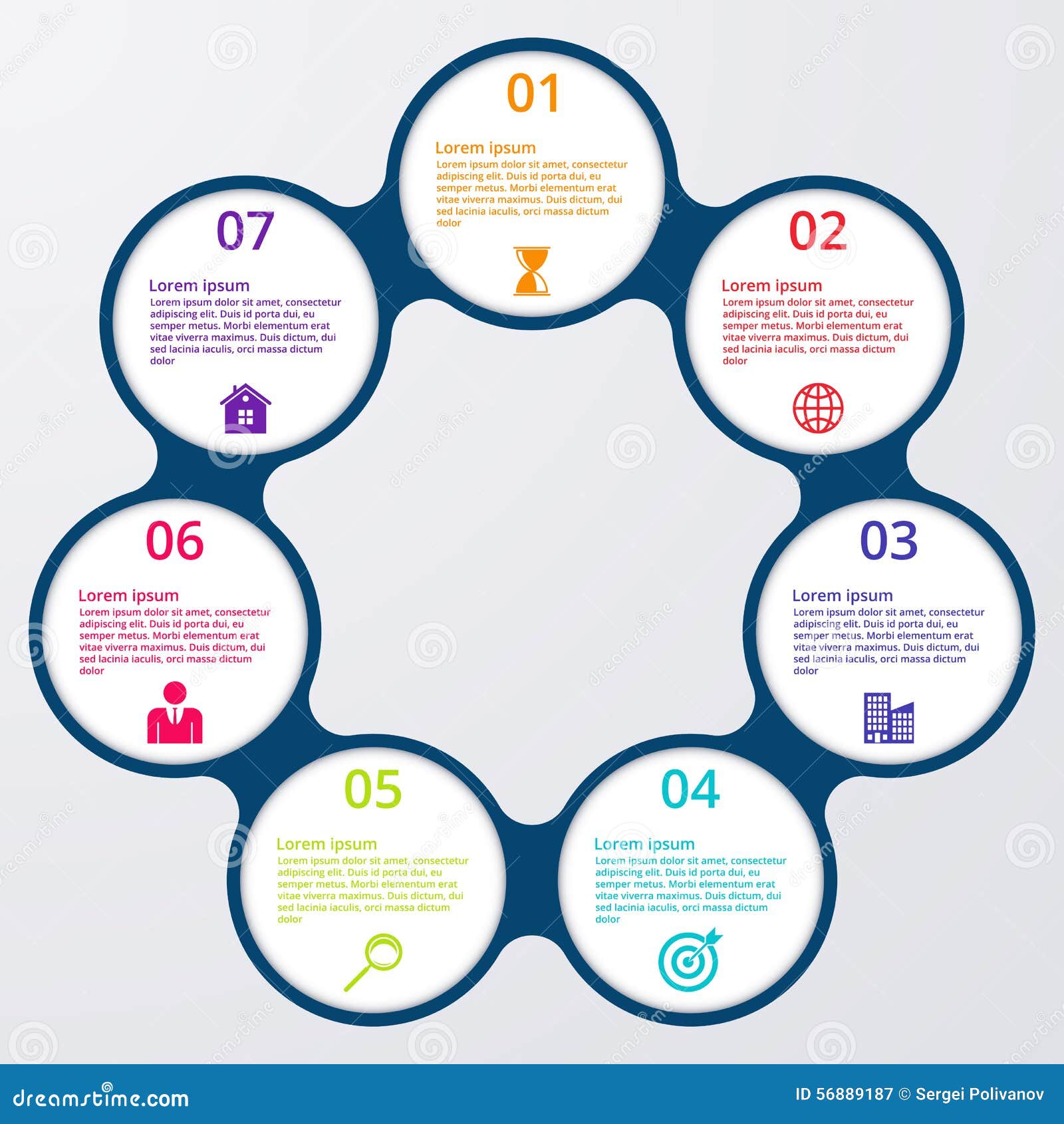 Circles Infographics Modern Design Vector Illustration | CartoonDealer ...