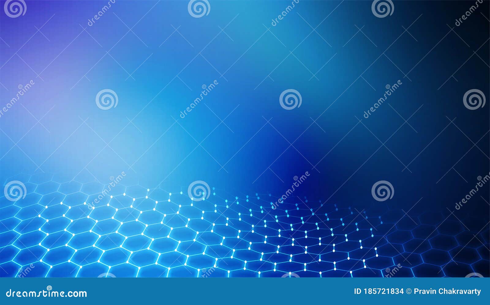 Vector Illustration Circuit Board and Hexagons Background. Hi-tech ...