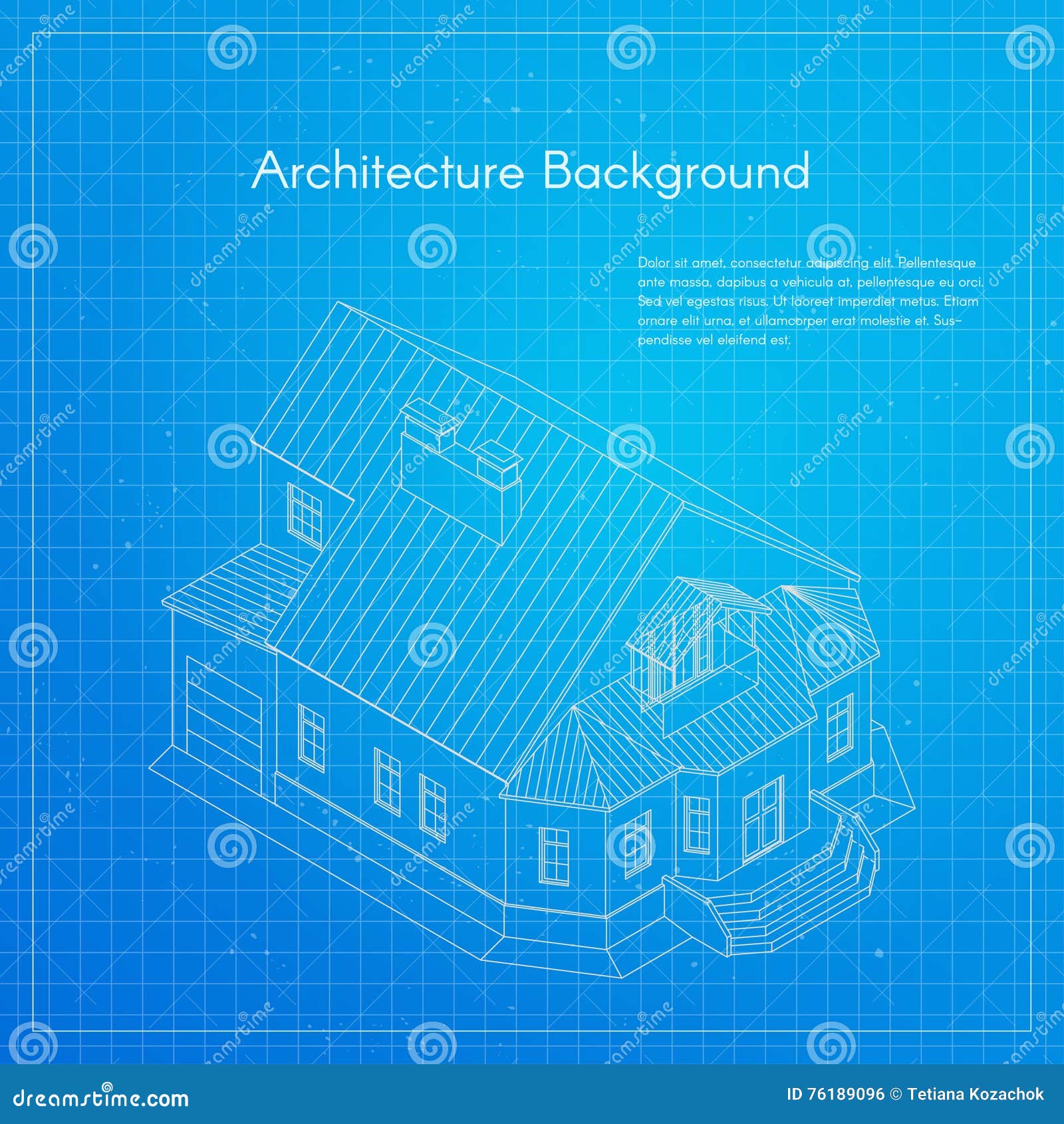 Vector Illustration of City Building Blueprint. Stock Vector ...