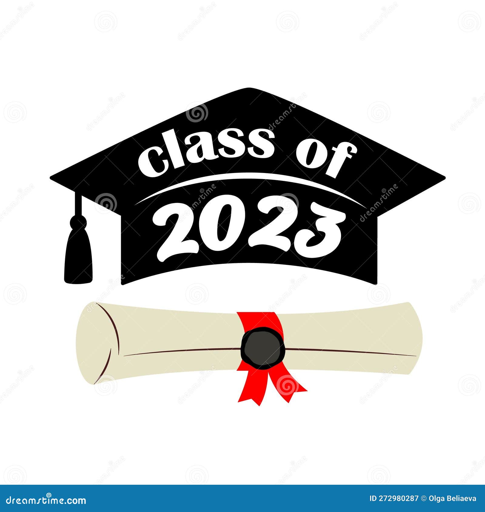 Class Of 2023. Modern Calligraphy. Hand Drawn Brush Lettering Logo ...