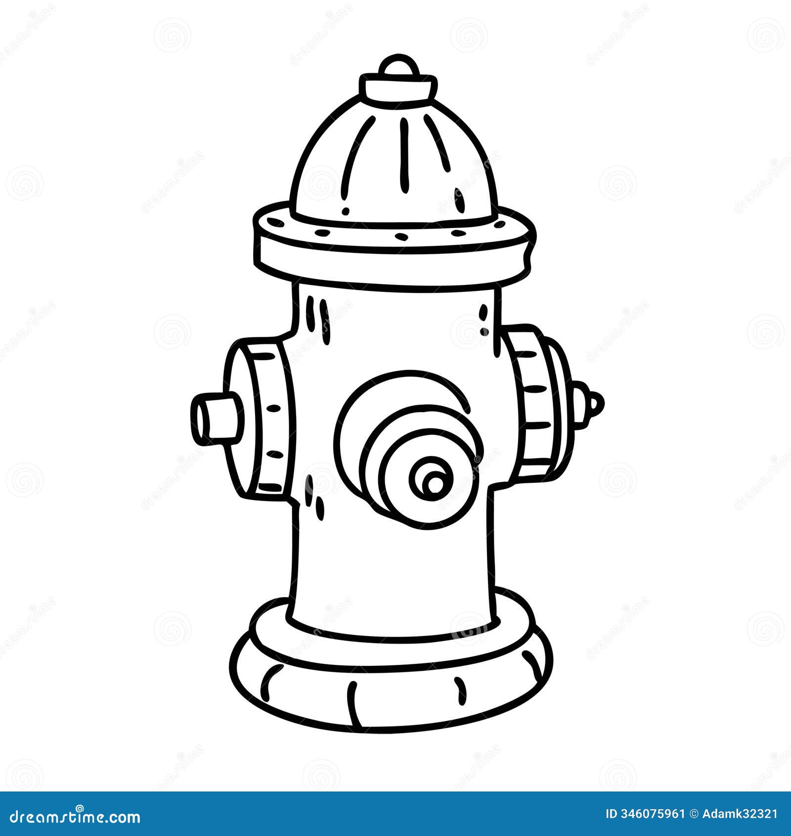 Vector Illustration of Classic Fire Hydrant Design for Safety and ...