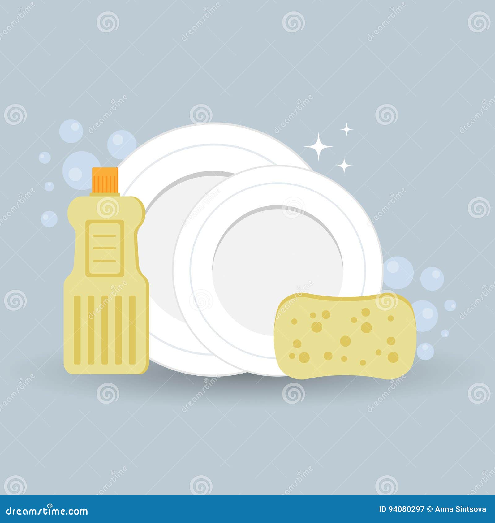 Vector Illustration, Clean Washed Dishes. | CartoonDealer.com #94080297 Vector Illustration, Clean Washed Dishes. | CartoonDealer.com #94080297