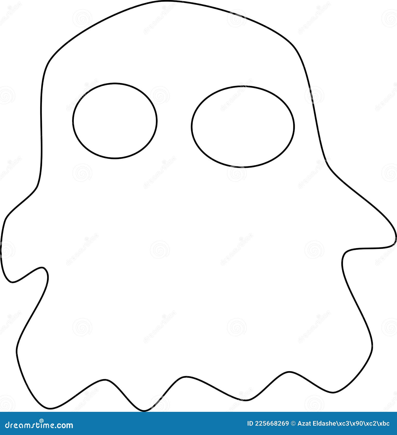 Vector Illustration of a Clipart Outline of a Cast Stock Vector ...