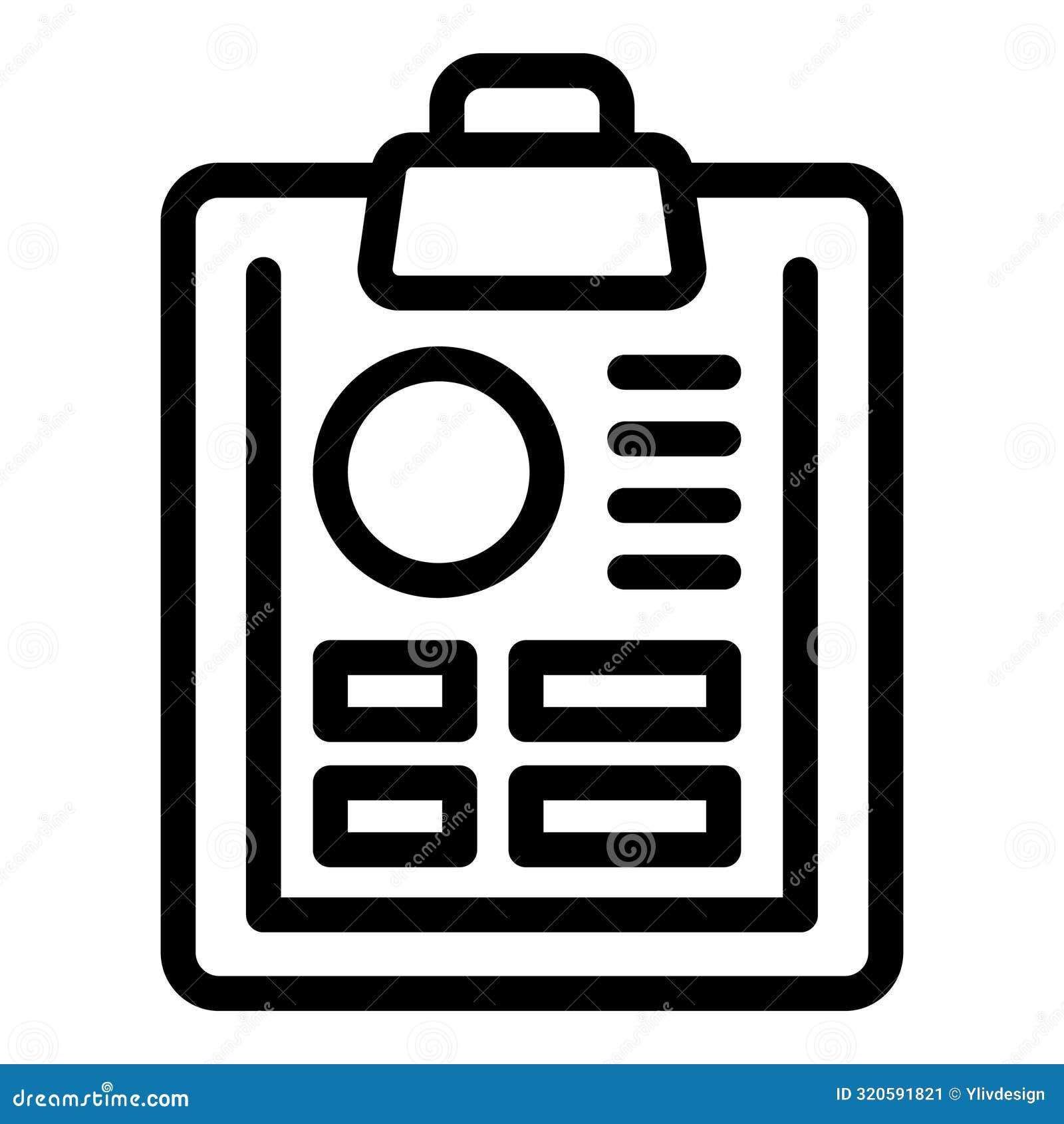 Vector Illustration of Clipboard with Checklist Icon Stock Vector ...