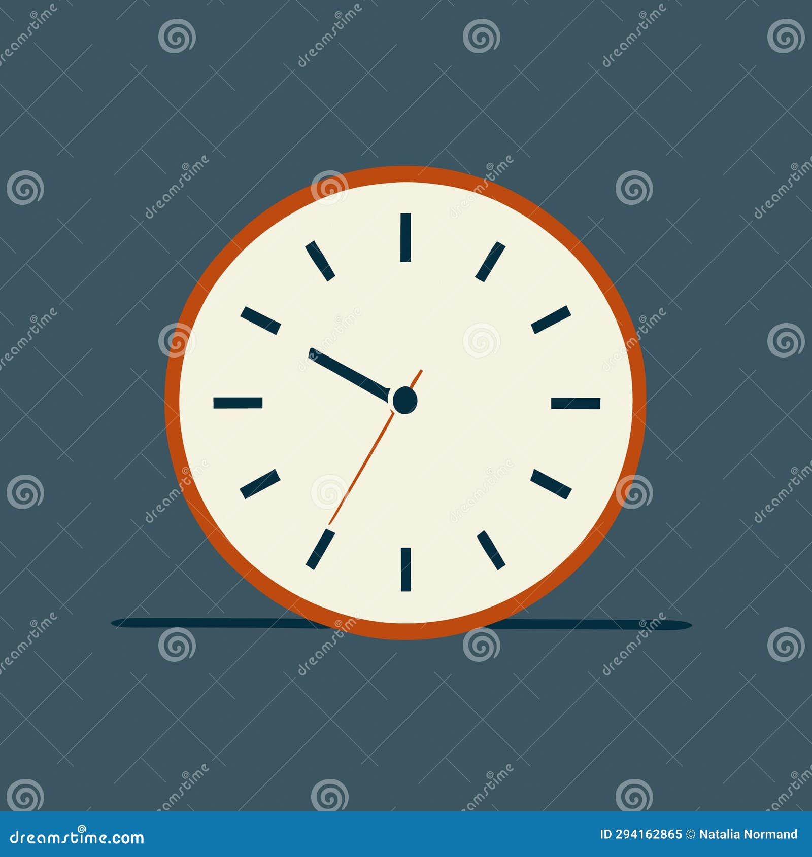 Clock Ticking. Deadline, Anxiety, Countdown Stock Vector - Illustration ...