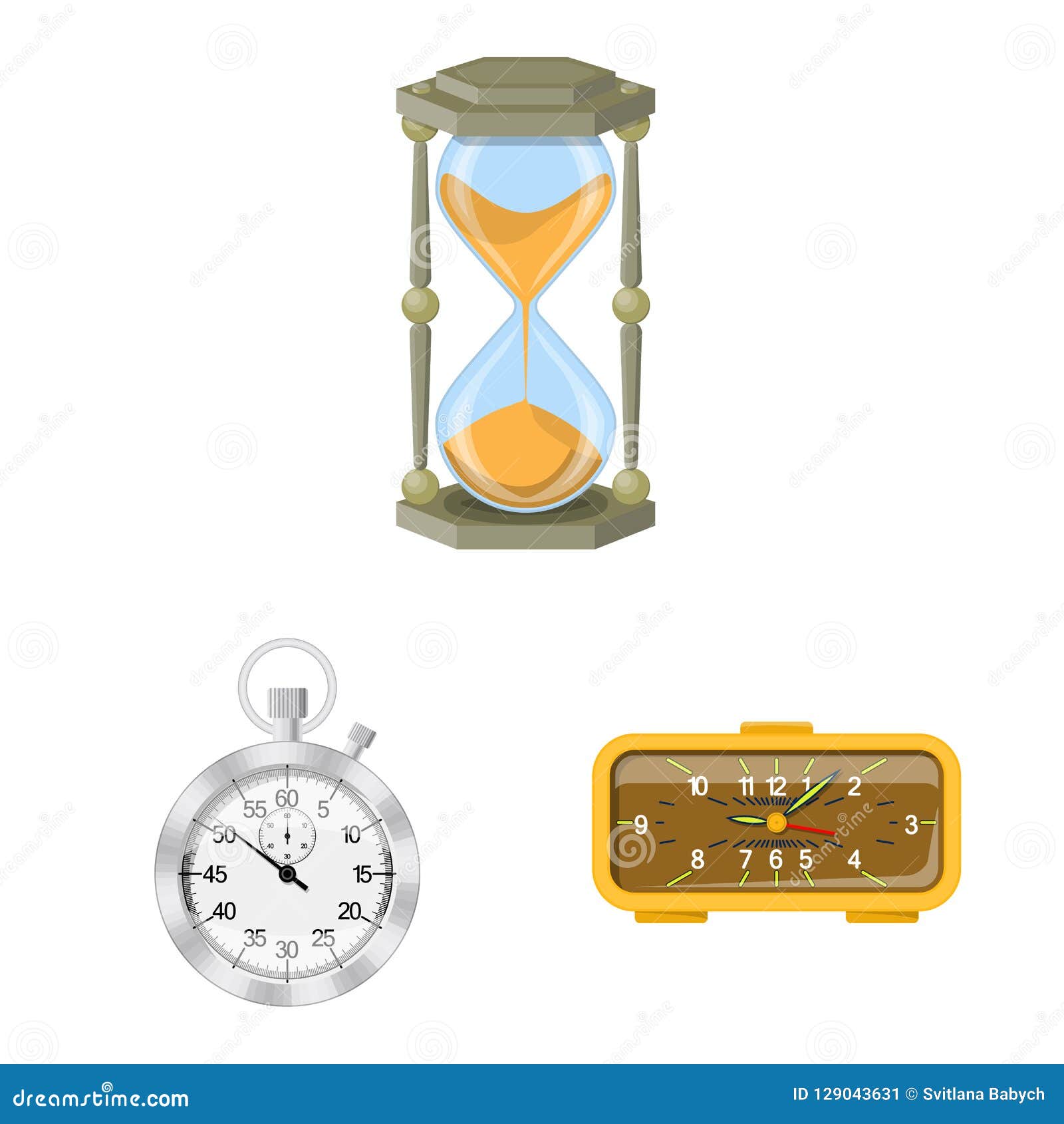 Vector Illustration of Clock and Time Logo. Collection of Clock and ...