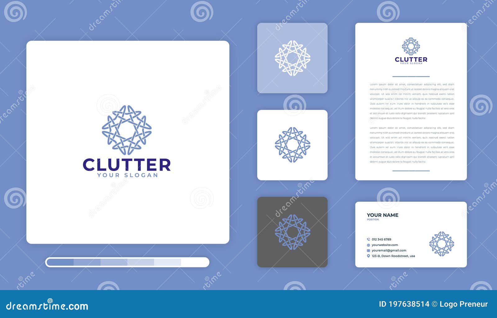 Vector Illustration Clutter Logo Design | CartoonDealer.com #197638514