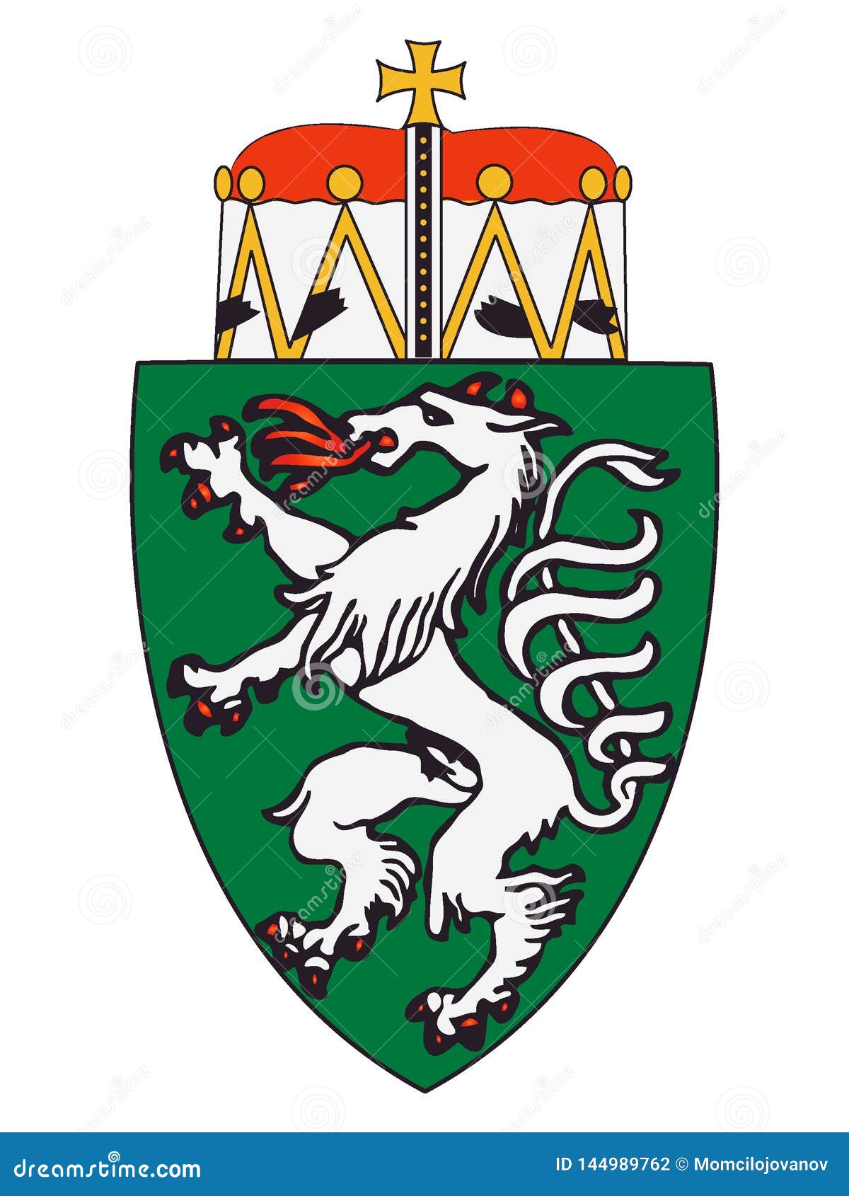 Coat of Arms of the Austrian State of Styria Stock Vector ...