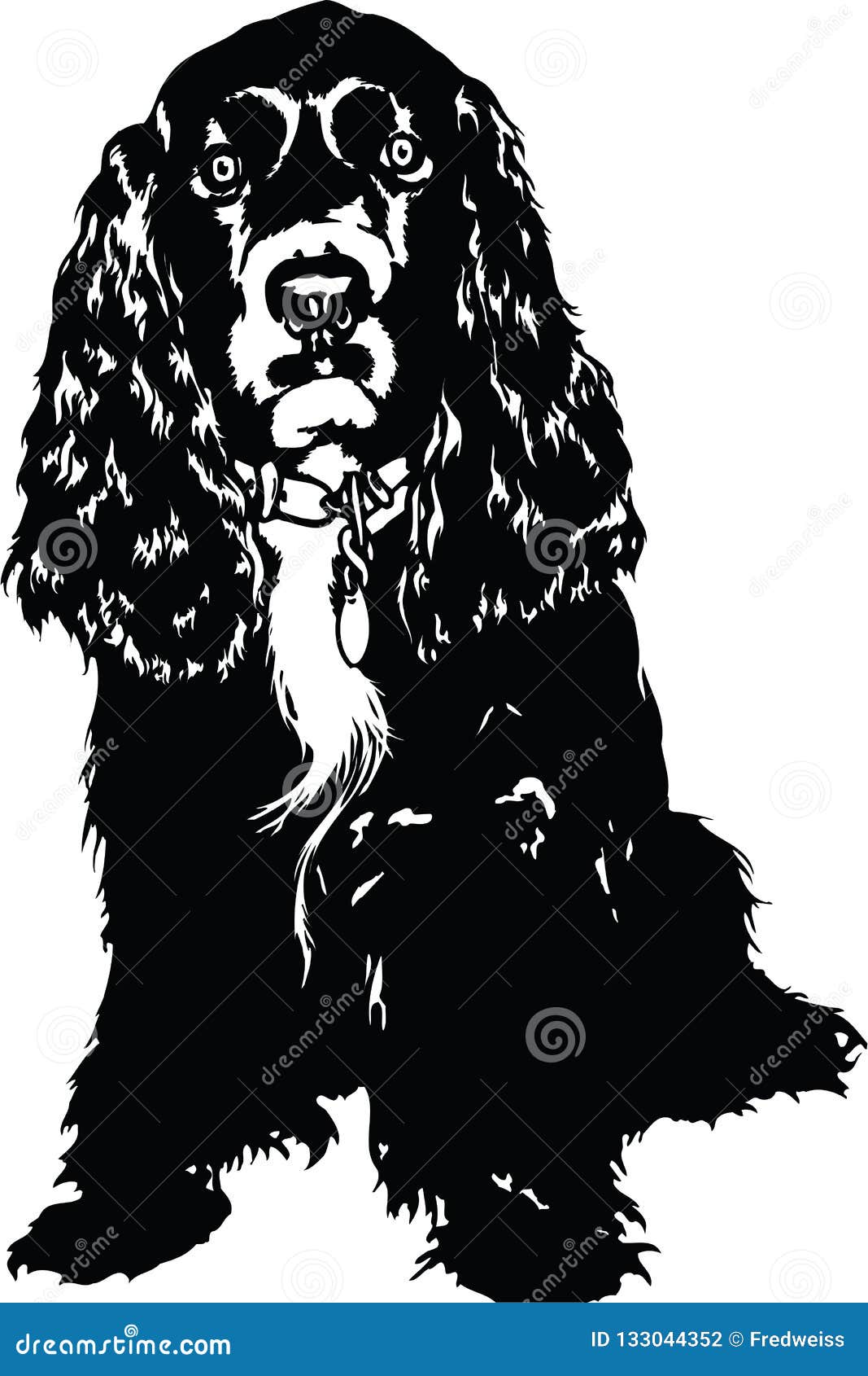Cocker Spaniel Illustration Stock Vector - Illustration of canine ...