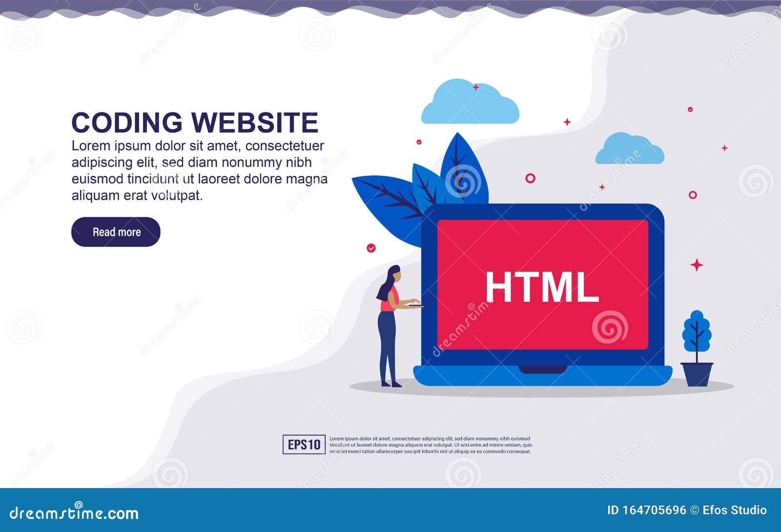 Vector Illustration Of Coding Website And Web Developer Concept With Tiny People Illustration For