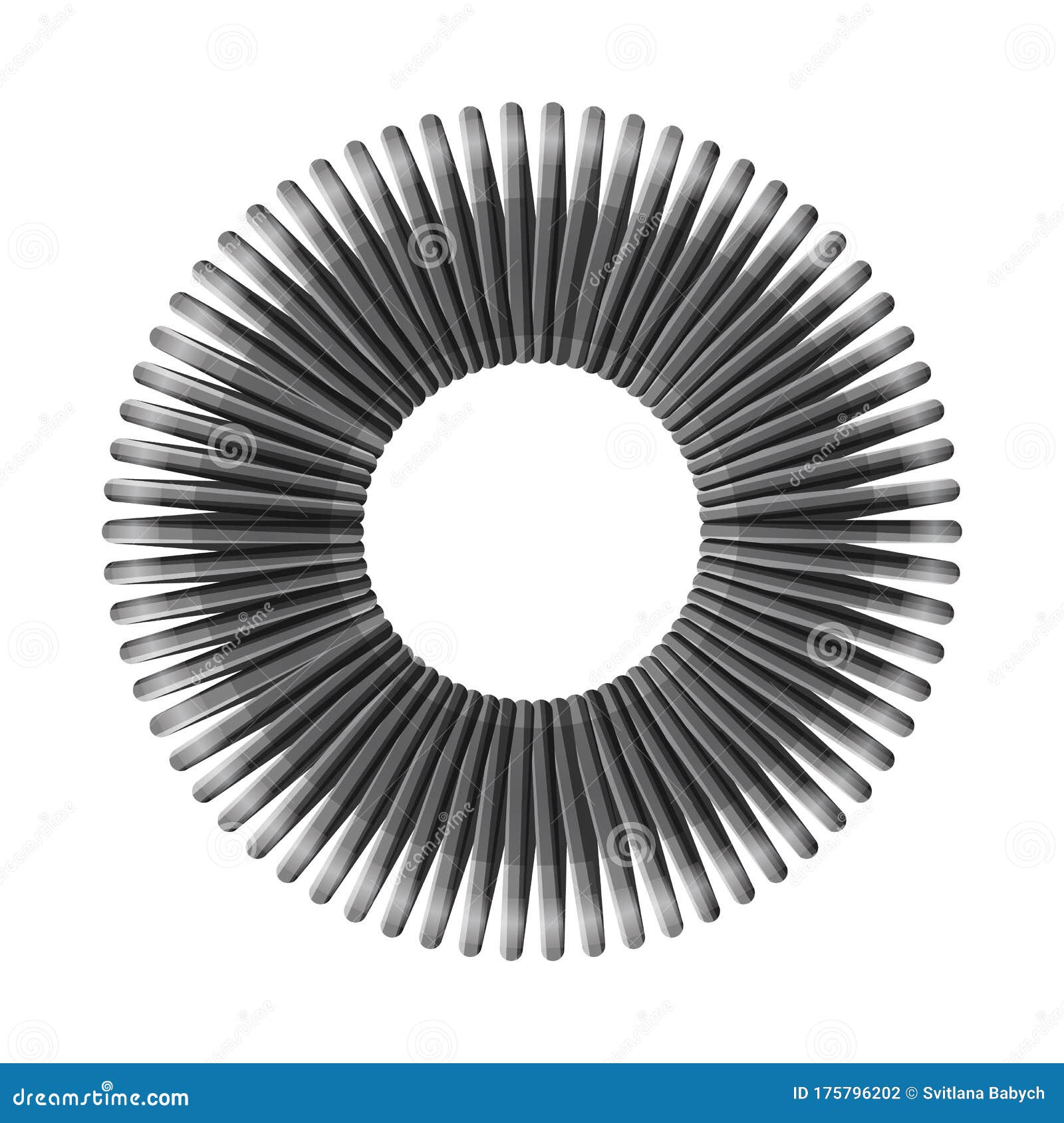 Vector Design of Coil and Plastic Sign. Graphic of Coil and Spiral ...