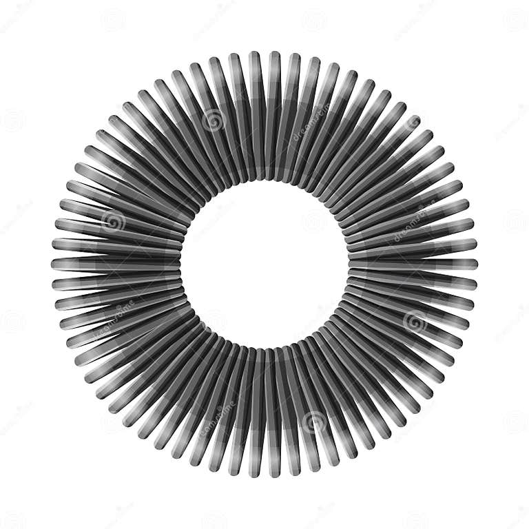 Vector Design of Coil and Plastic Sign. Graphic of Coil and Spiral ...