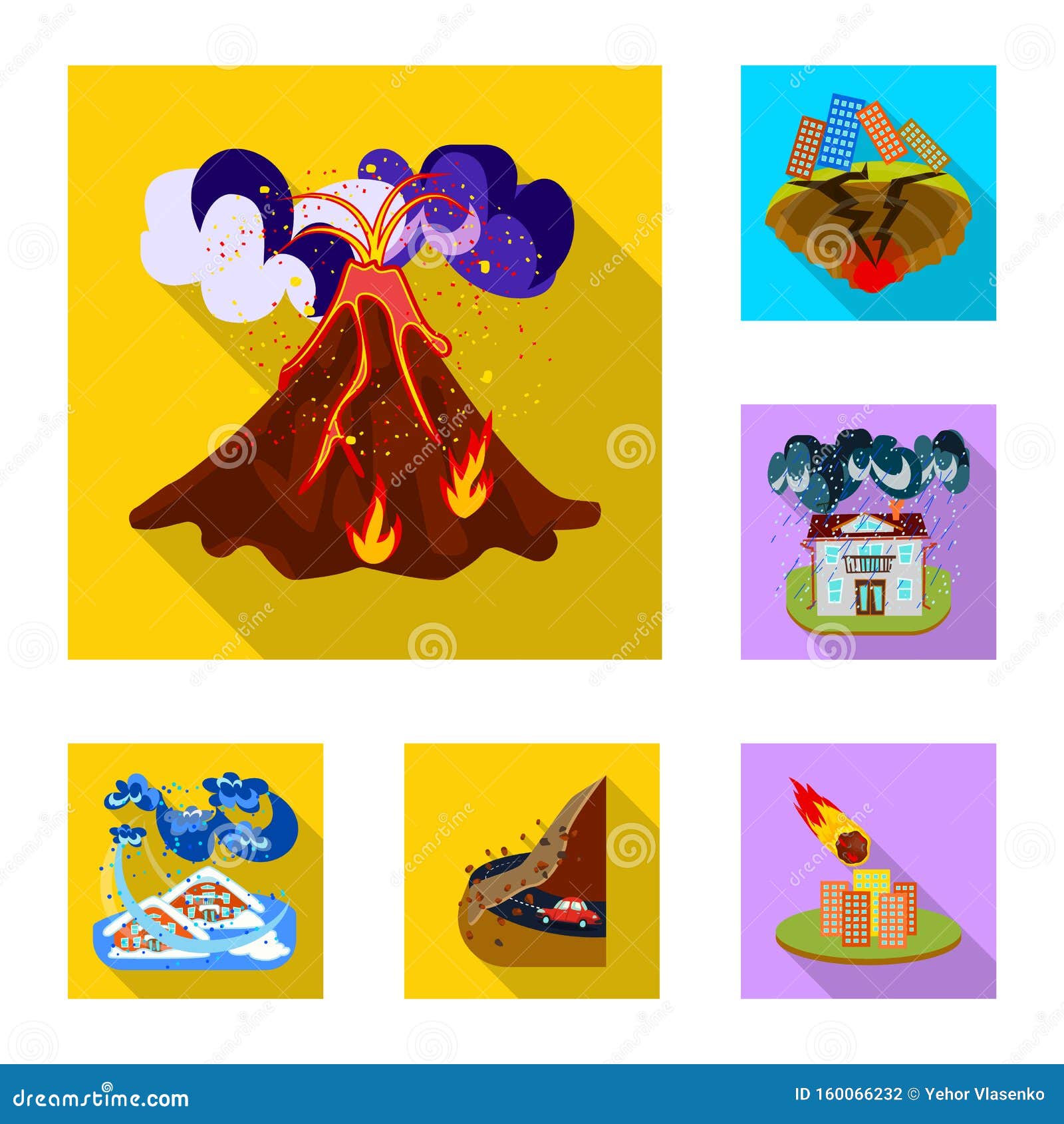 Vector Design of Collapse and Environment Logo. Collection of Collapse ...