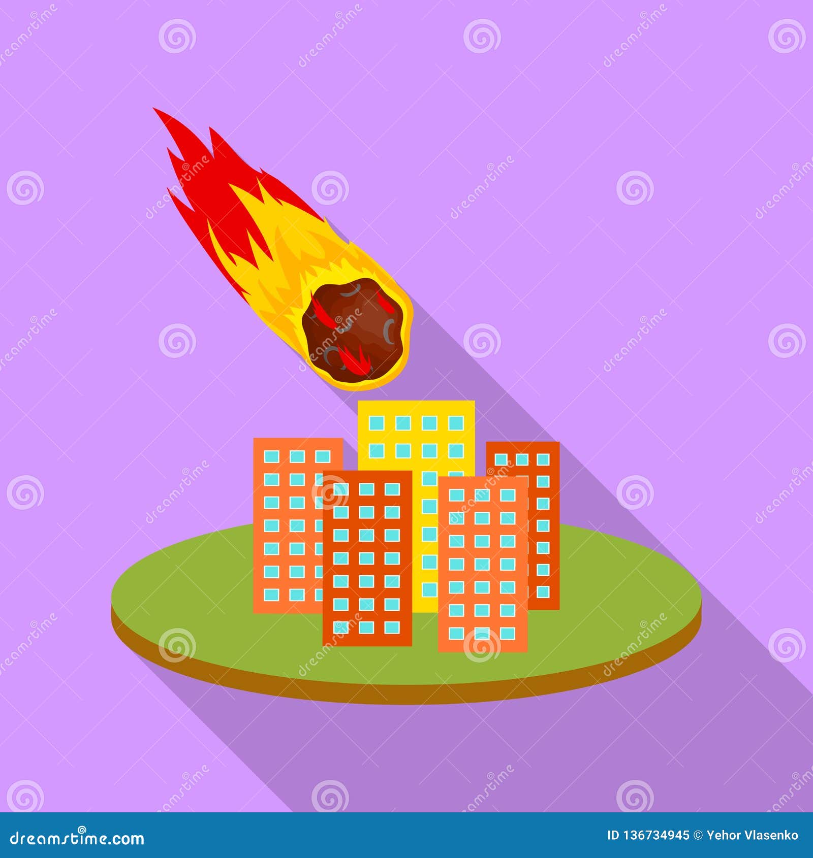 Vector Design of Collapse and Environment Symbol. Set of Collapse and ...