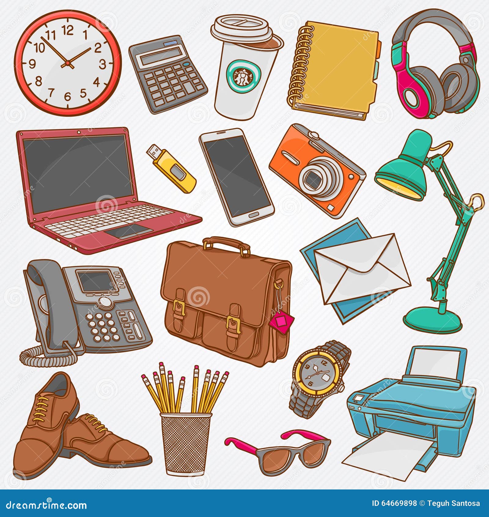 Vector Illustration Collection of Hand Drawn Doodles of Business ...