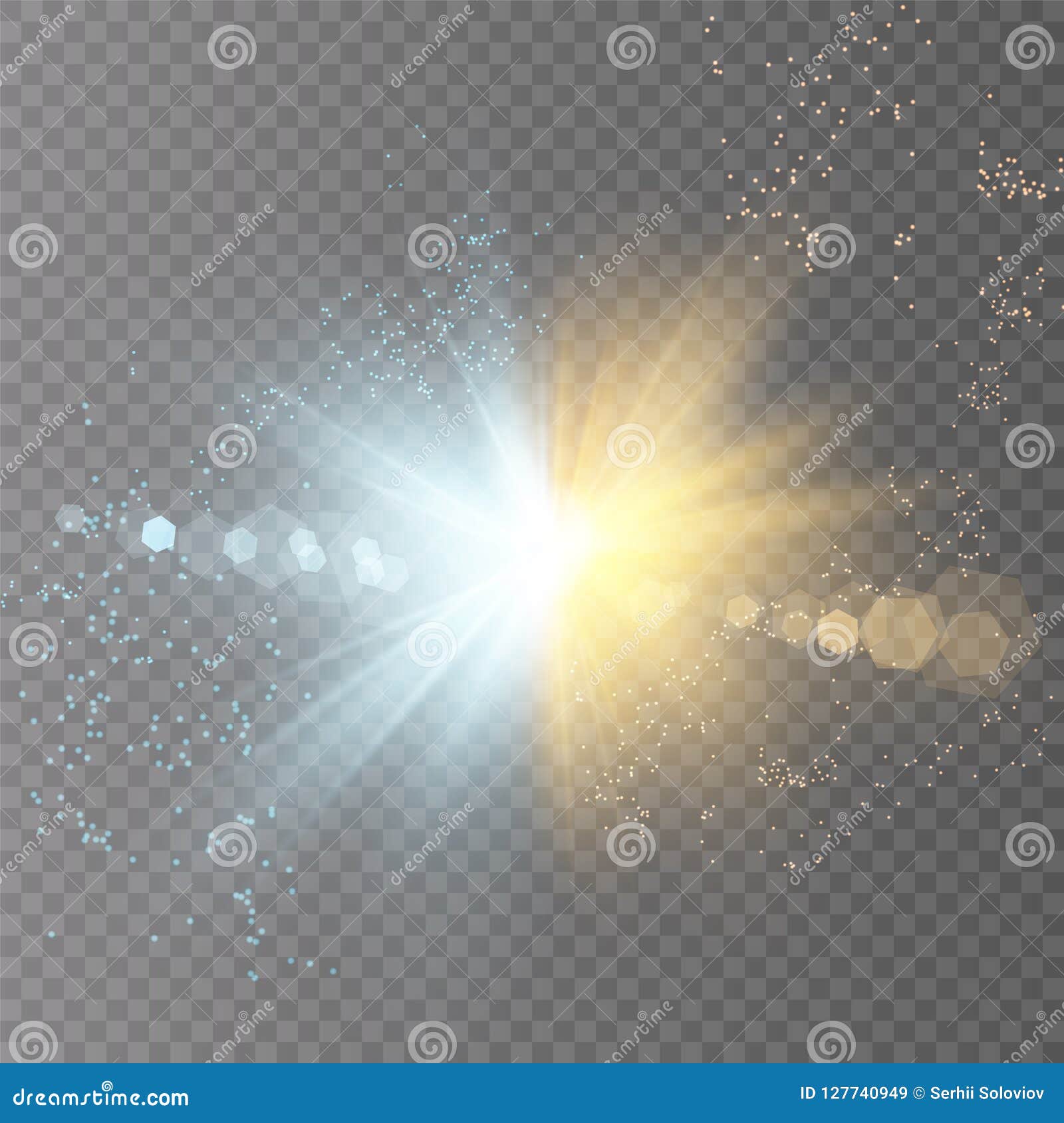 Vector Illustration. Collision of Two Stock Vector - Illustration of ...