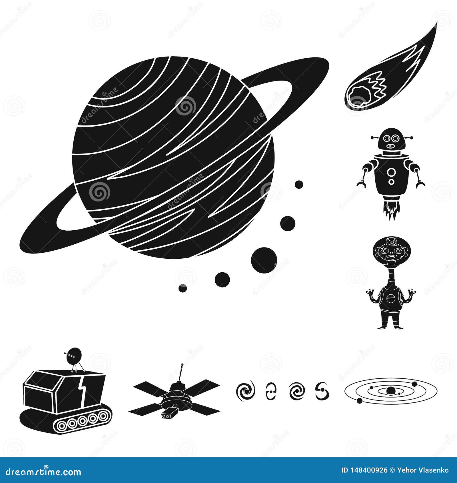 Vector Design of Colonization and Sky Icon. Collection of Colonization ...