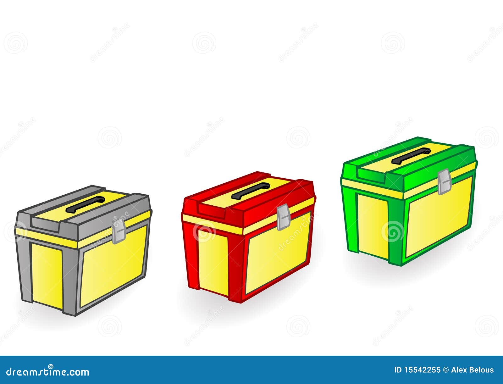 Vector Illustration a Color Box for the Tool Stock Vector ...