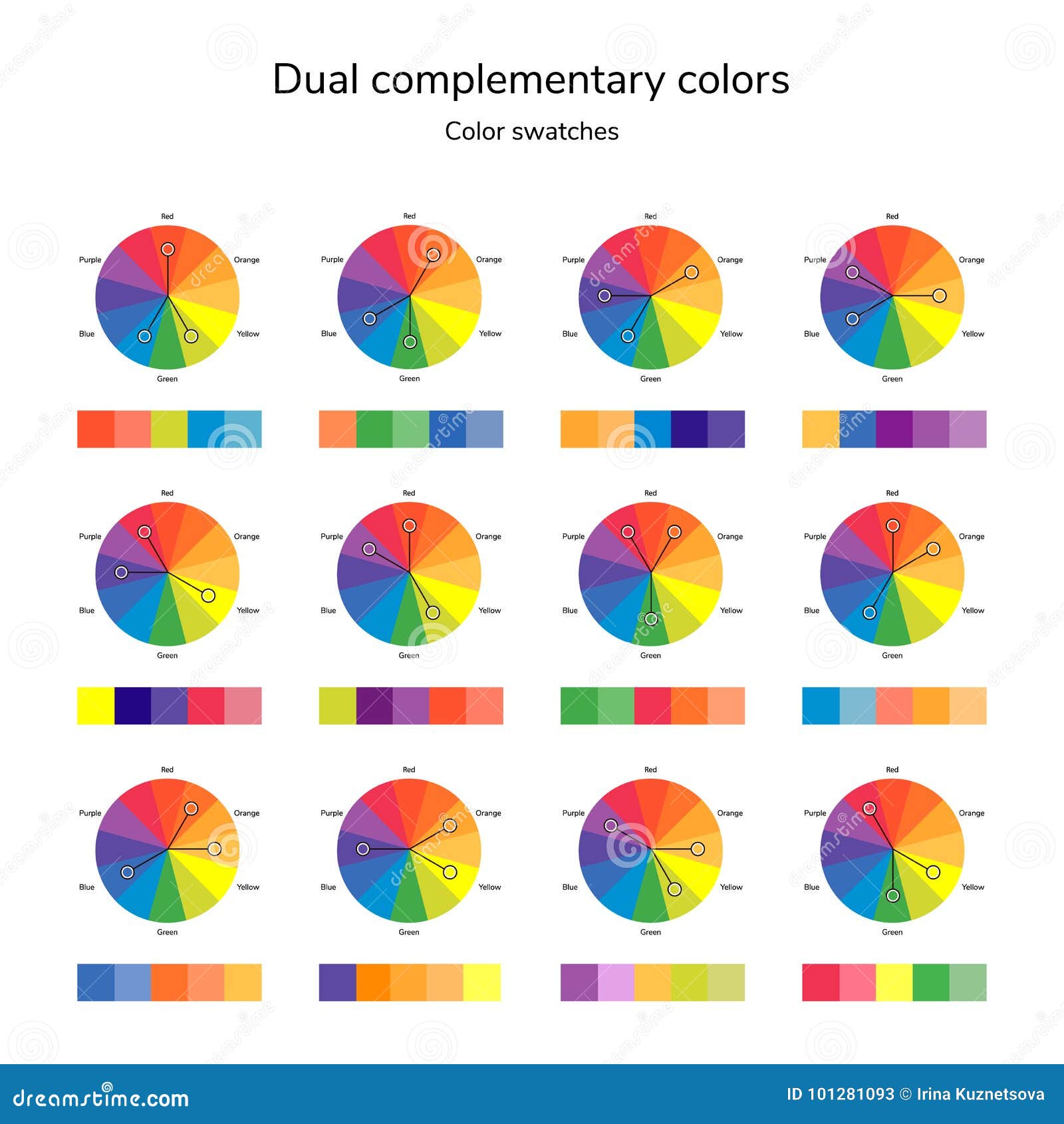 Complementary Split Green And Red Gradient Mesh Background Nice For ...