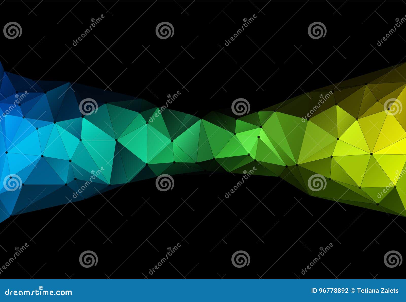 Vector Illustration of Color Triangle Geometric Backround Stock Vector ...