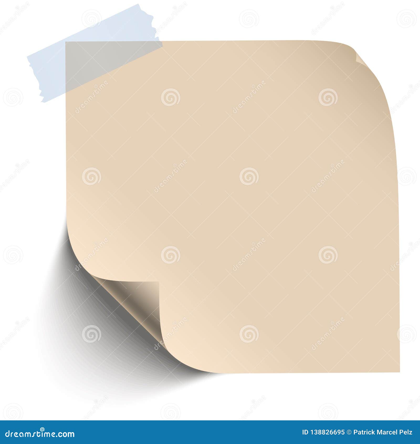 Sticky Note with Pin Needle Stock Vector - Illustration of tape, sticky ...