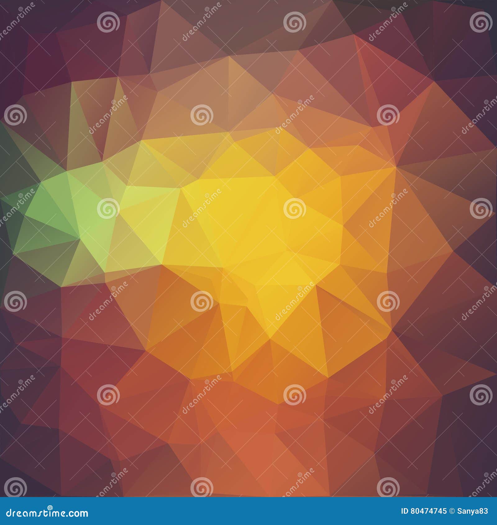 Vector Illustration of Colored Triangle Background. Stock Vector ...