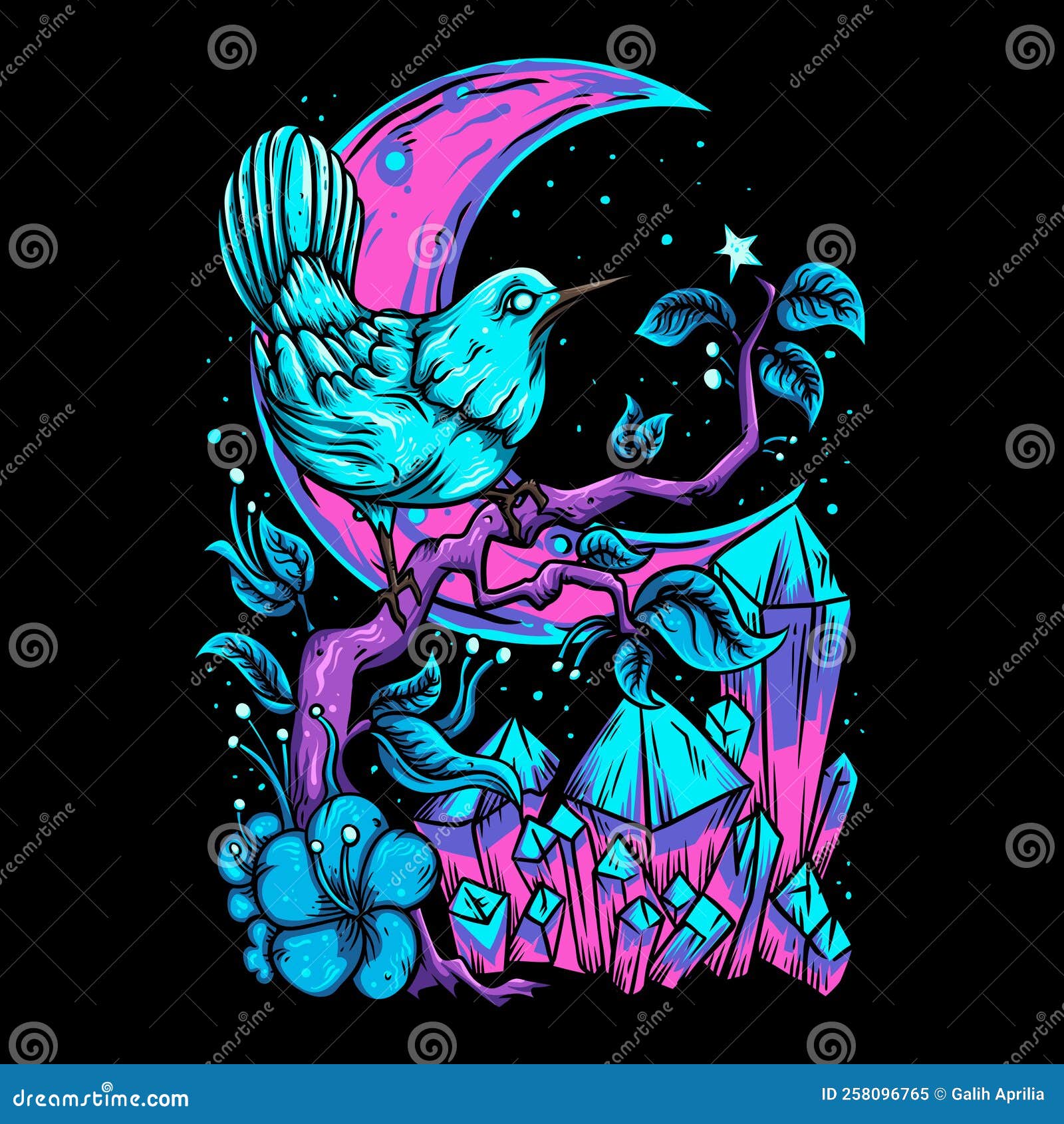 Bird Perch On Lettter Logo Design B Cartoon Vector | CartoonDealer.com ...