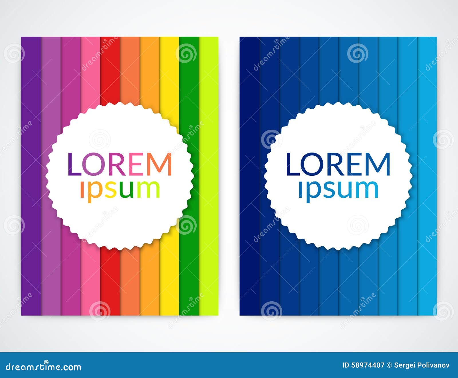 Vector Illustration of a Colorful Brochure Stock Vector - Illustration ...