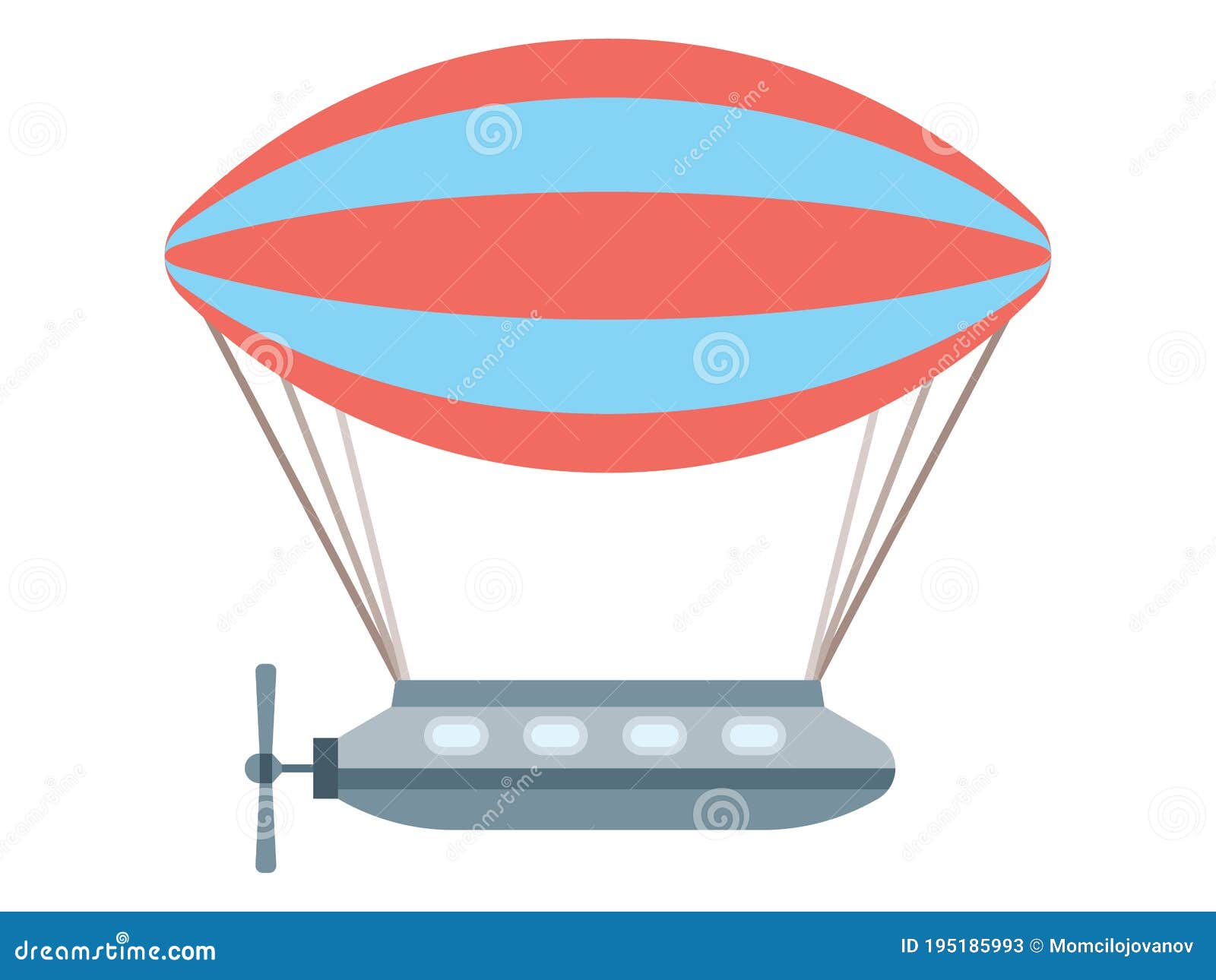Cartoon Blimp Vector Illustration | CartoonDealer.com #8293422