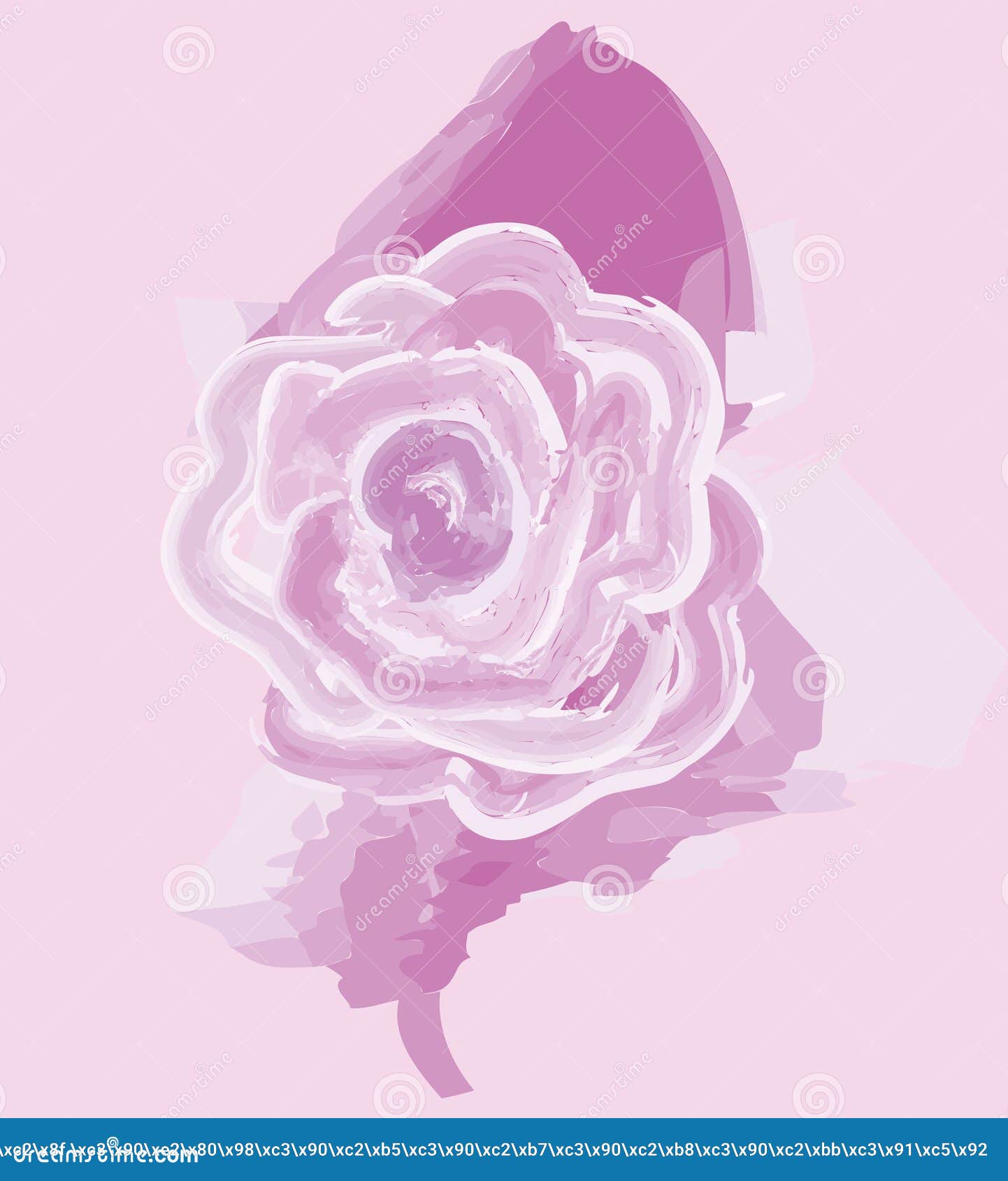 Vector Illustration of Colorful Roses, Painted with Paint. Stock Vector ...