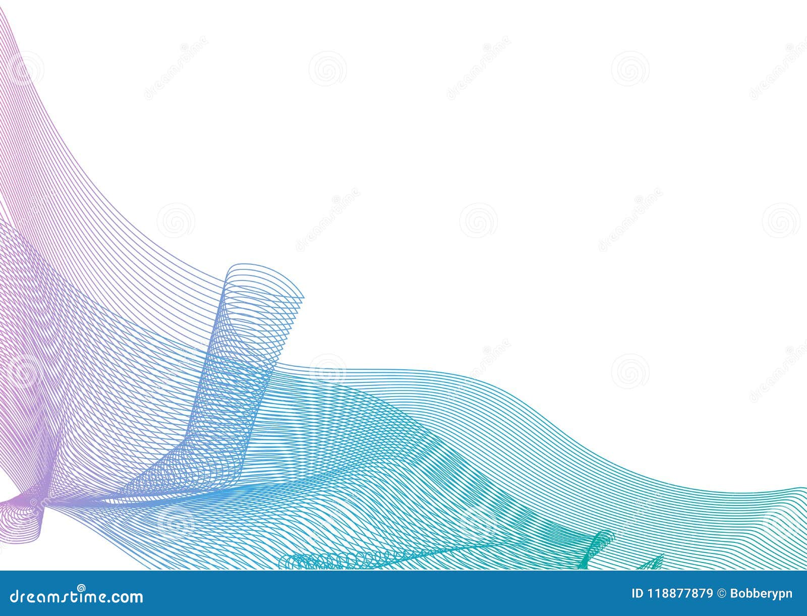Vector Illustration Colourful Abstract Background Wave Line Effe Stock ...