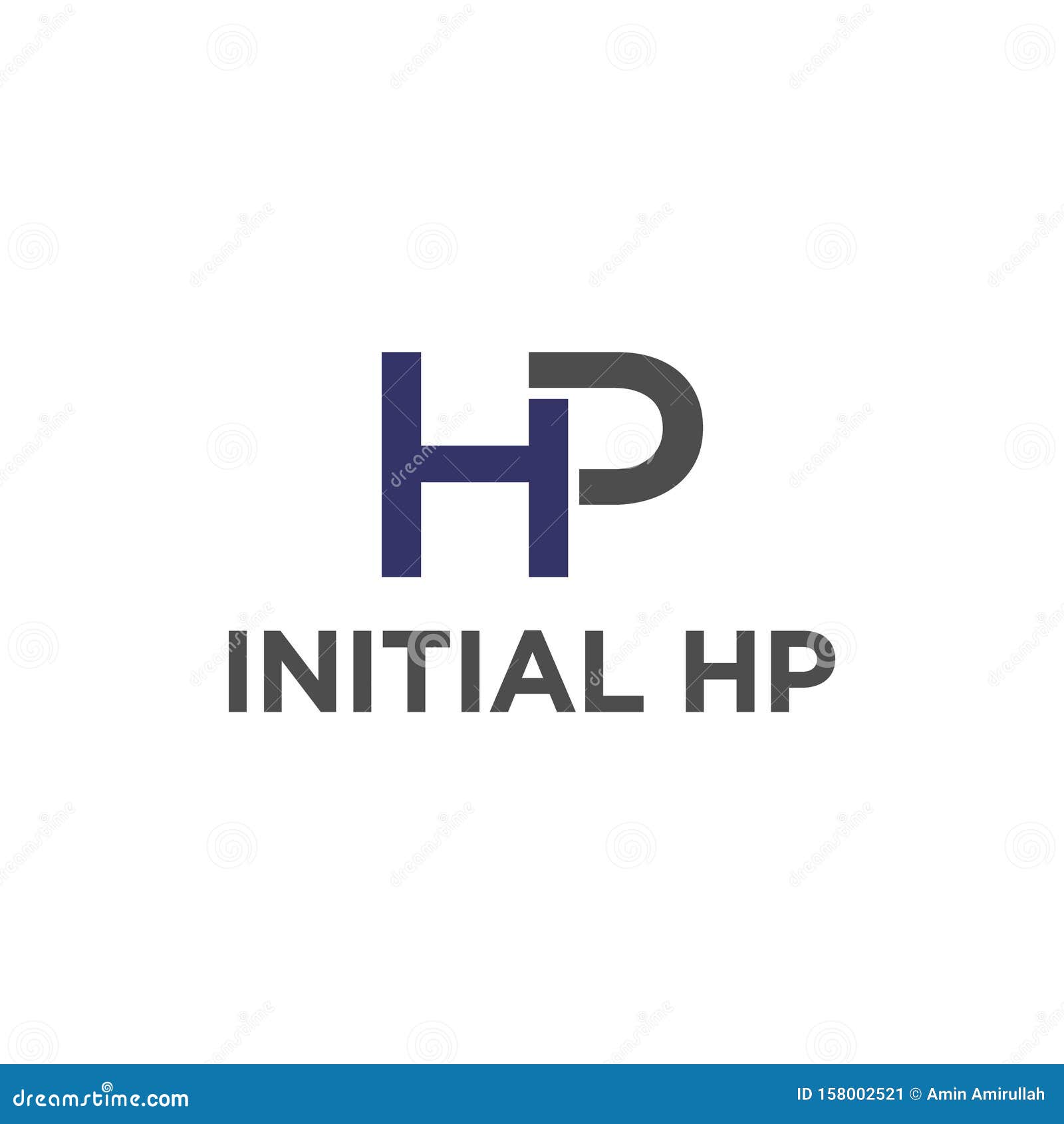 Vector Illustration Combination Initial Letter H and P Icon Logo Modern ...