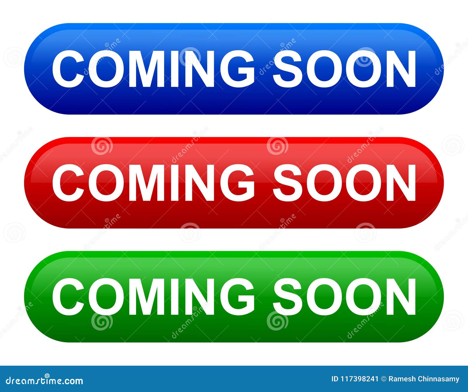 Vector Illustration Coming Soon Icon Web Button Stock Vector ...