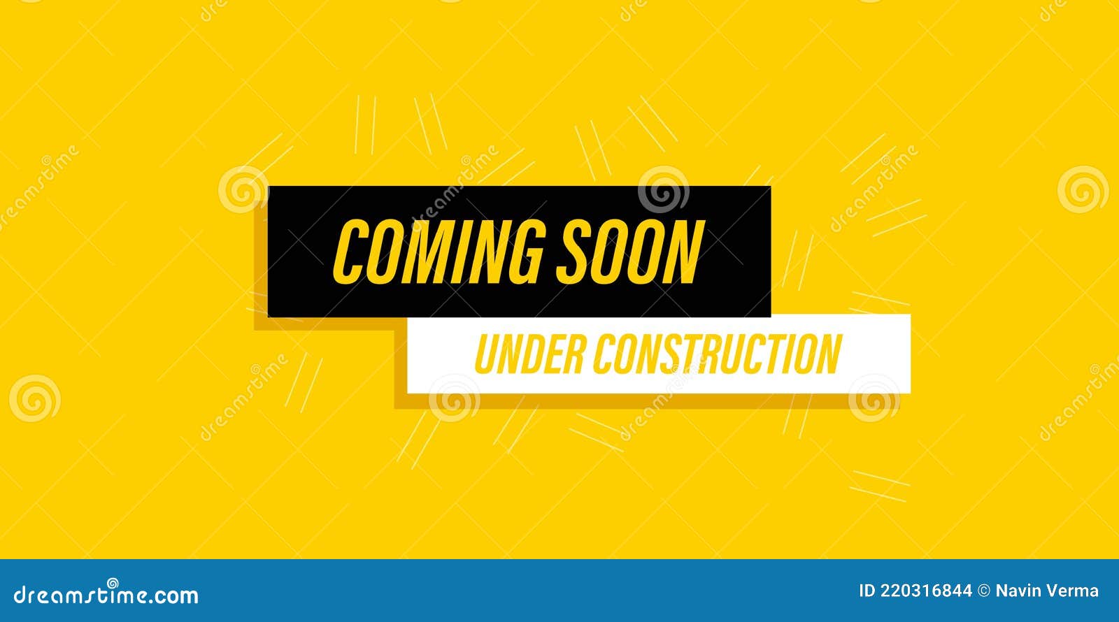 Vector Illustration for Coming Soon Under Construction Sign Stock ...