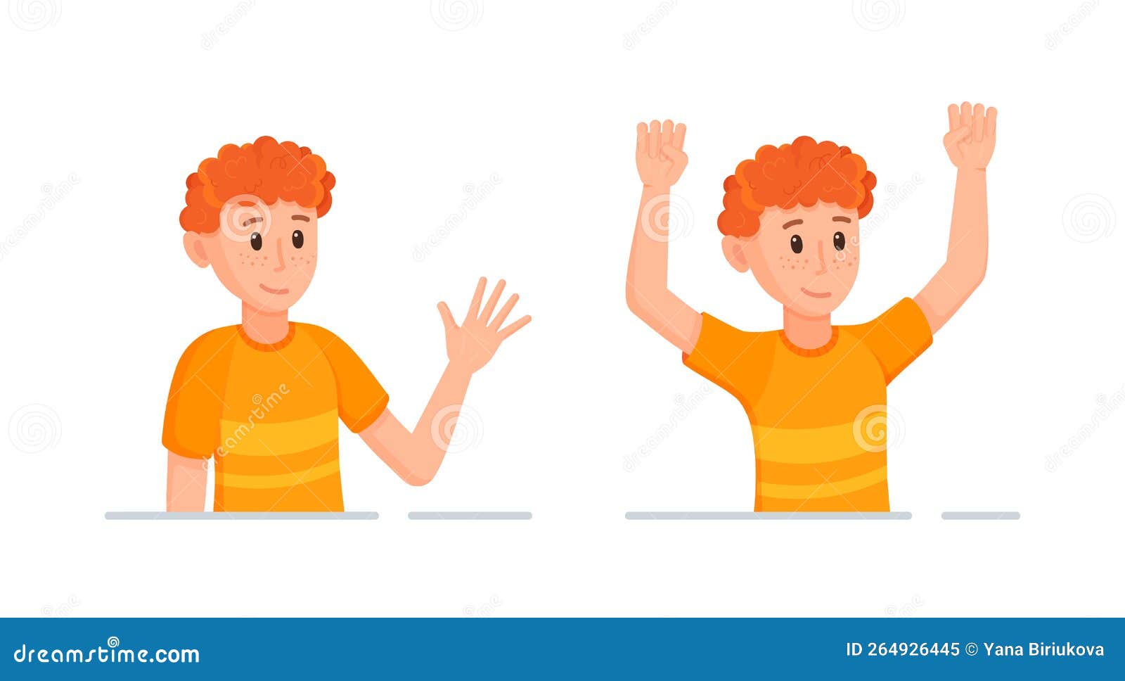 Vector Illustration of the Composition of the Emotional Pose of the ...
