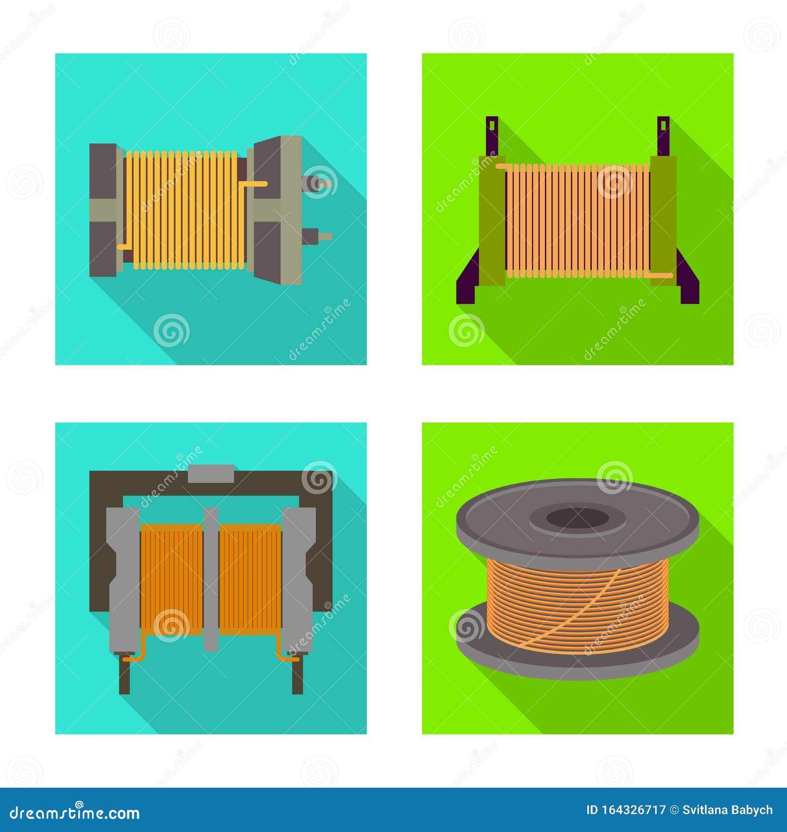 Vector Design of Compression and Torsion Logo. Set of Compression and ...