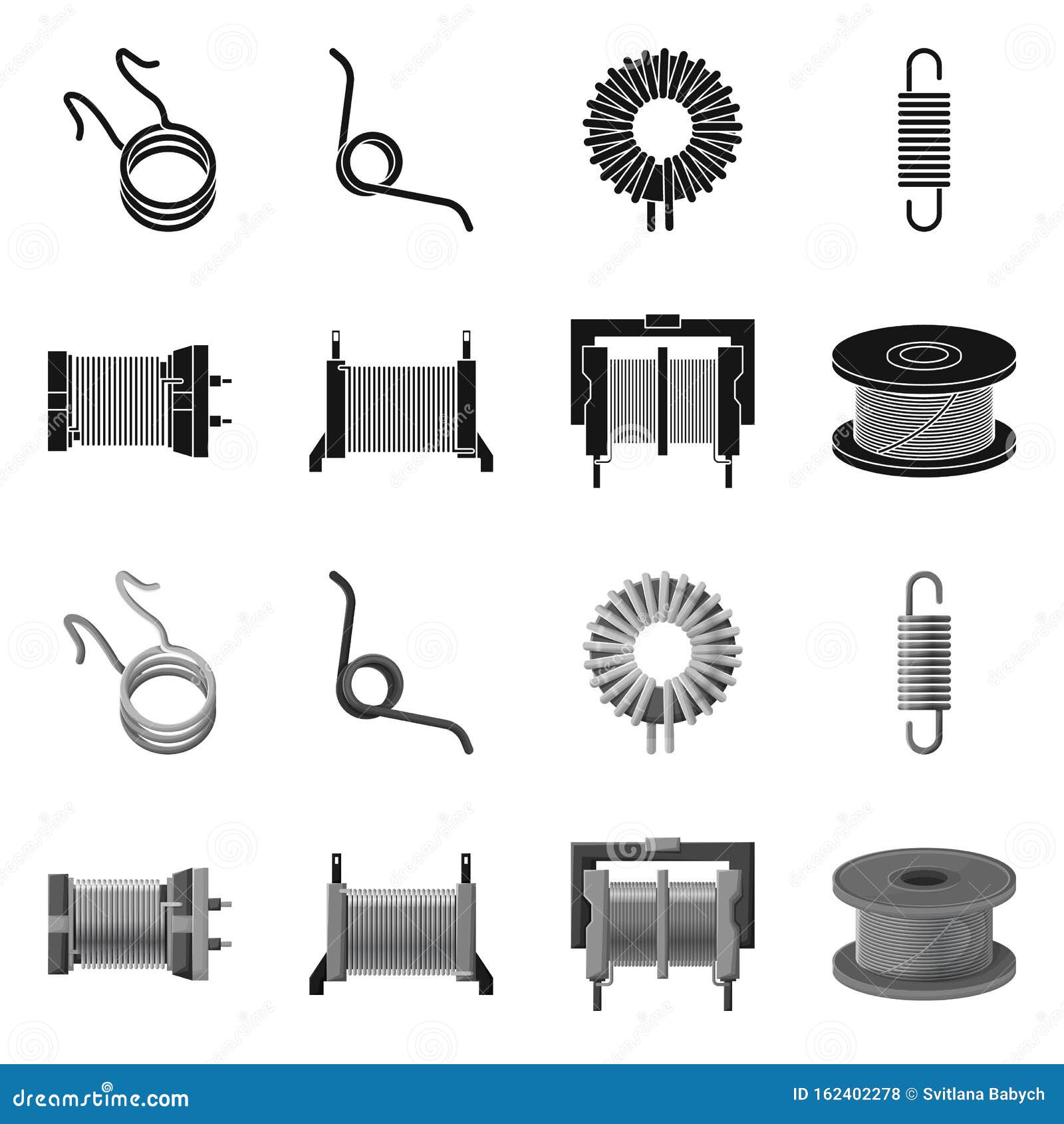 Vector Design of Compression and Torsion Sign. Collection of ...
