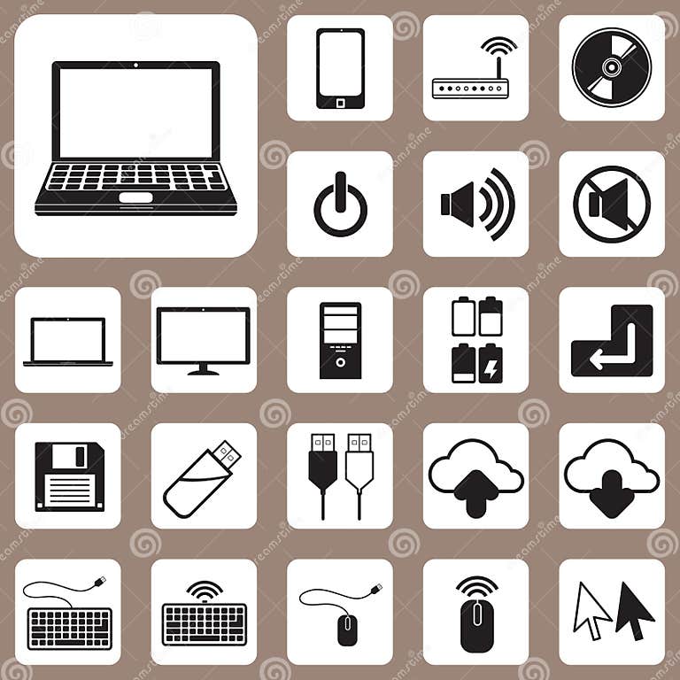 Vector Illustration, Computer and Device Icon for Design and Creative ...