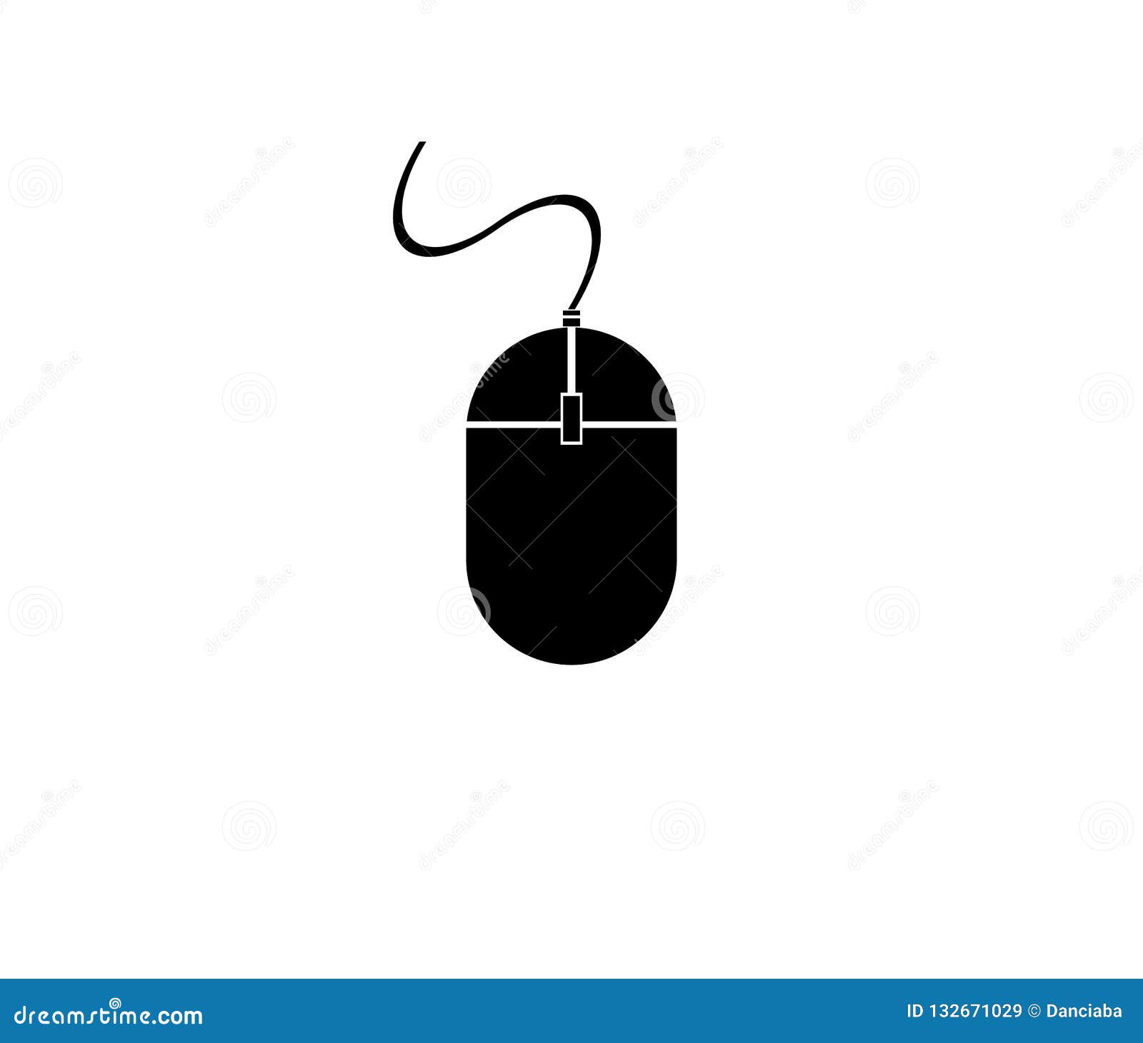 Vector Illustration. Symbol of Computer Mouse Stock Illustration ...