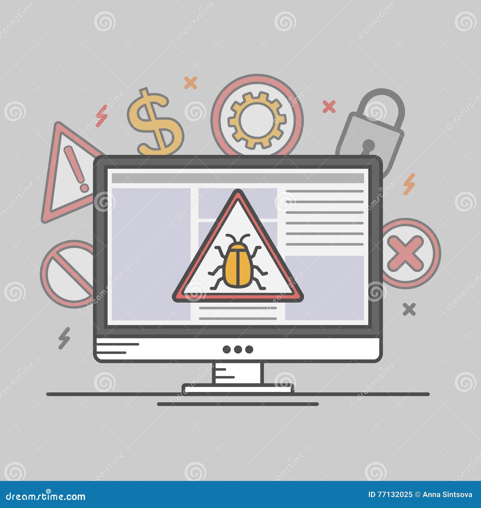 Attention Computer Stock Illustrations – 13,152 Attention Computer ...