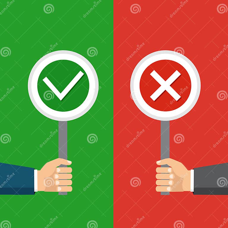 Vector Illustration. the Concept of Choice, the Right Choice and Stock ...