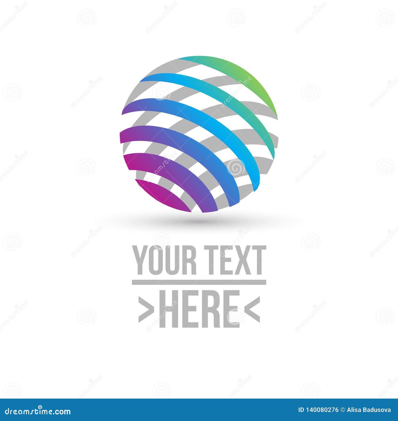 Vector Illustration Concept of Circle Logo. Colorful on White ...