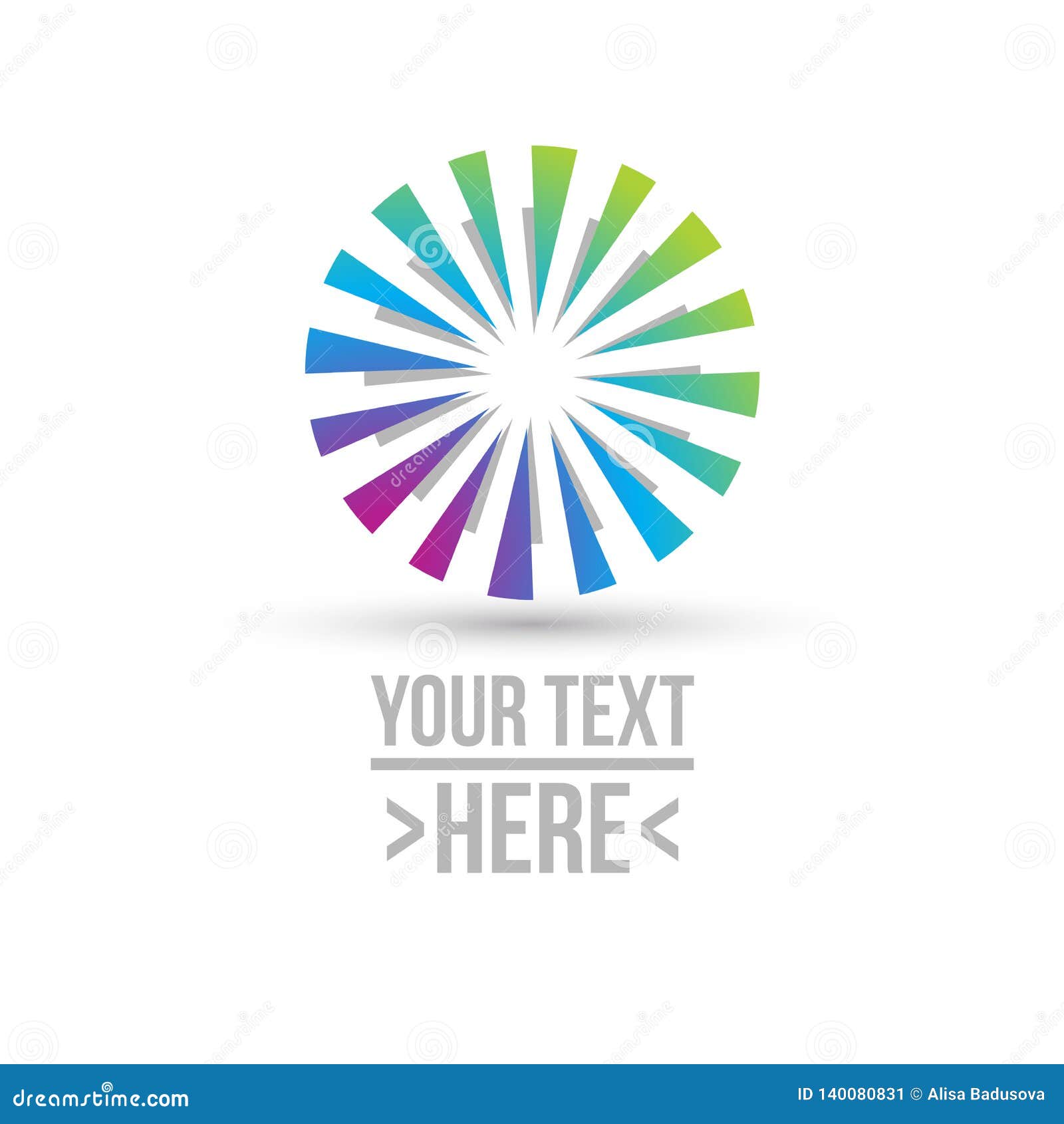 Vector Illustration Concept of Circle Logo. Colorful on White ...