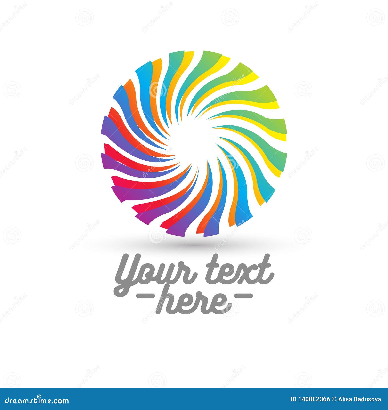 Vector Illustration Concept of Circle Logo. Colorful on White ...