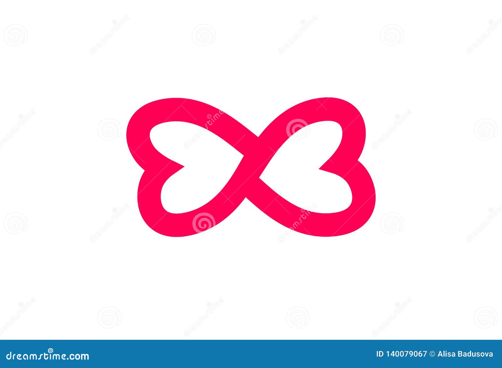 Vector Illustration Concept of Eternity Logo. Colorful on White ...